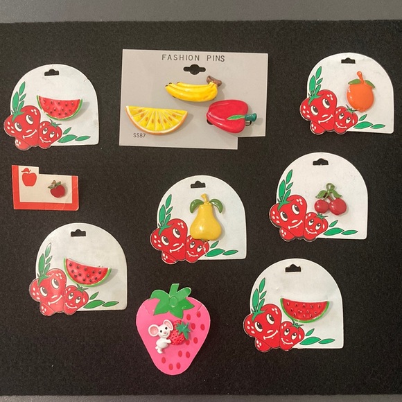 Jewelry | Fruit Pins | Poshmark